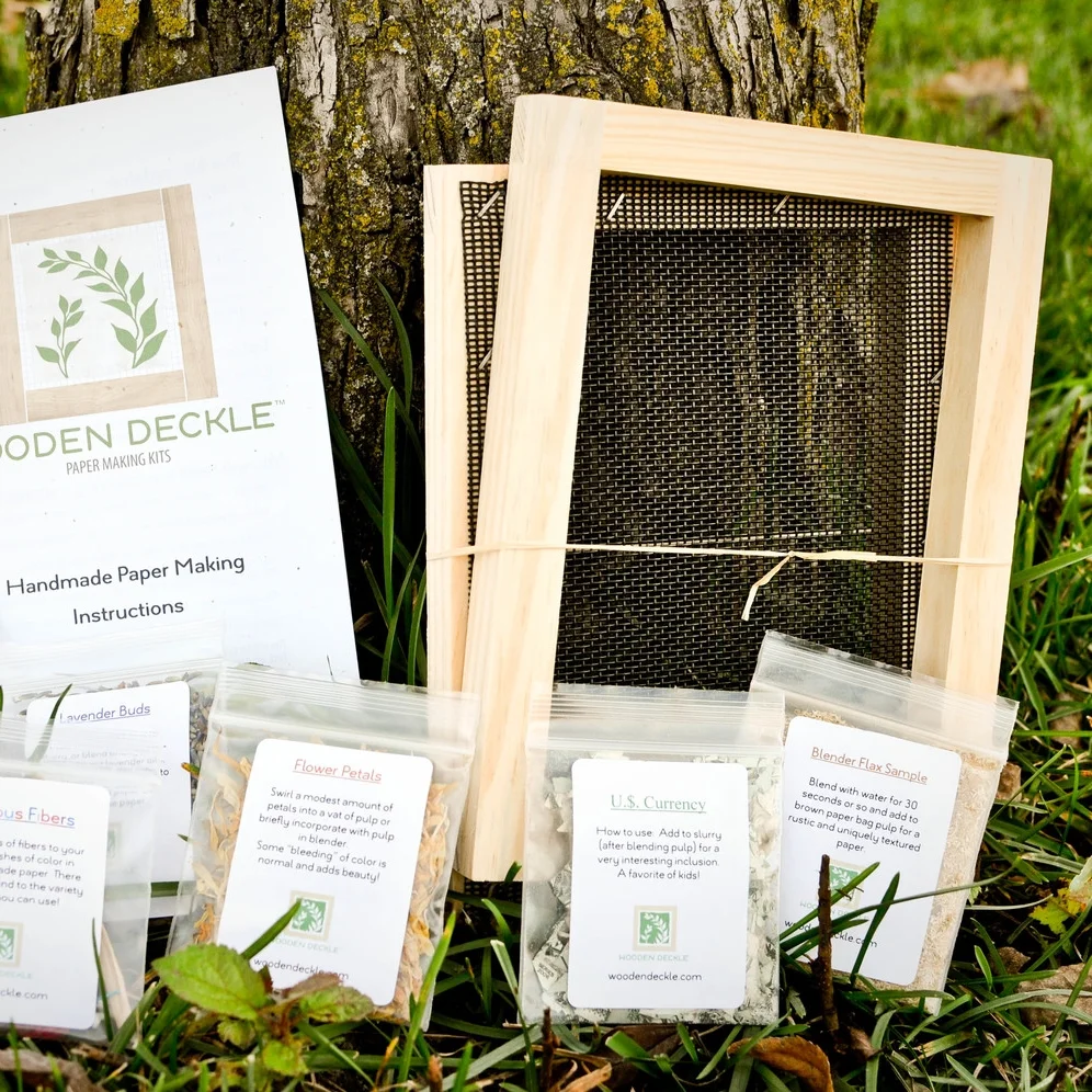 Paper Making Kits by Wooden Deckle — Wooden Deckle Papermaking Kits And ...