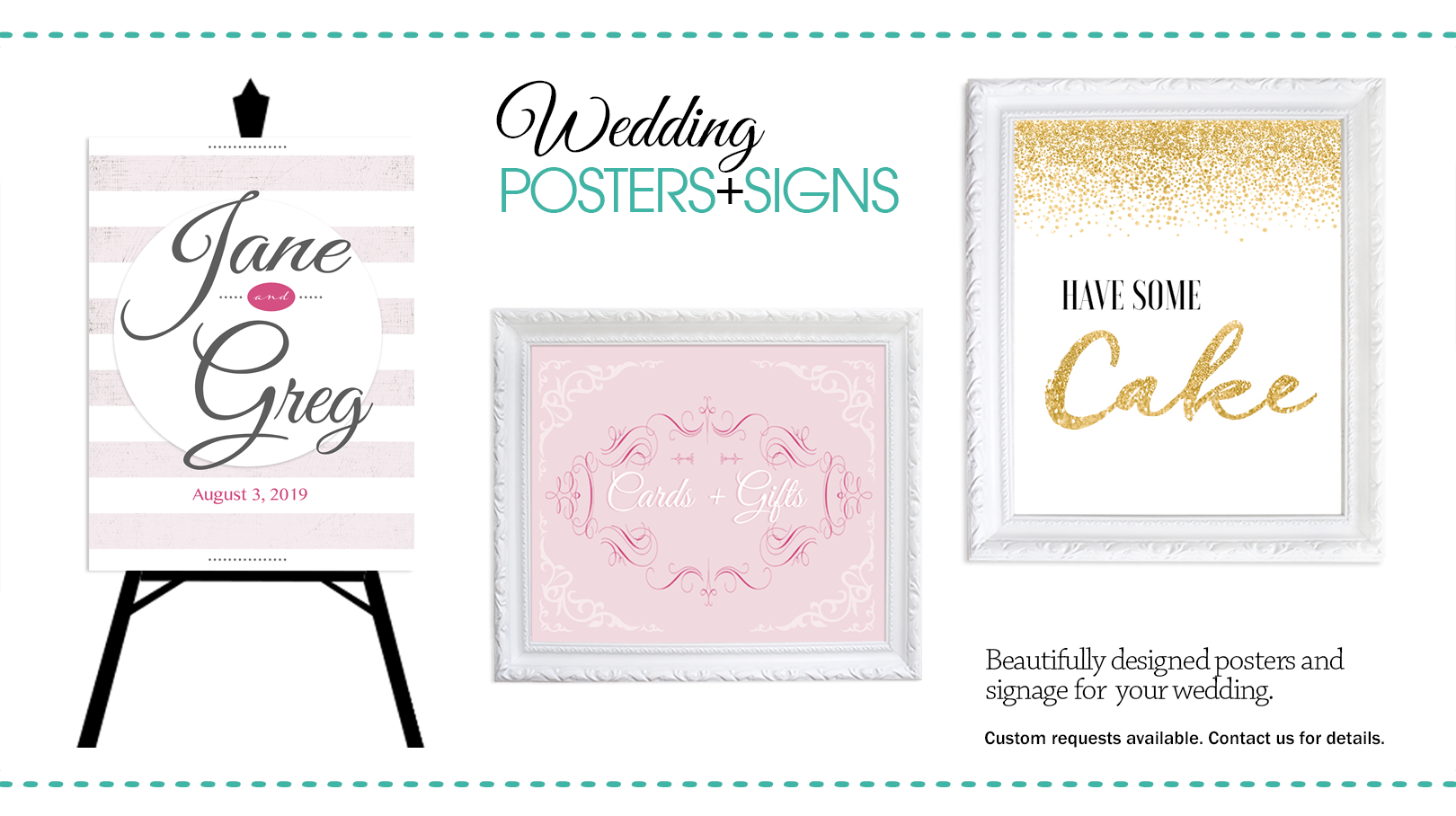 Wedding Posters and Signs— The Here and There Shop