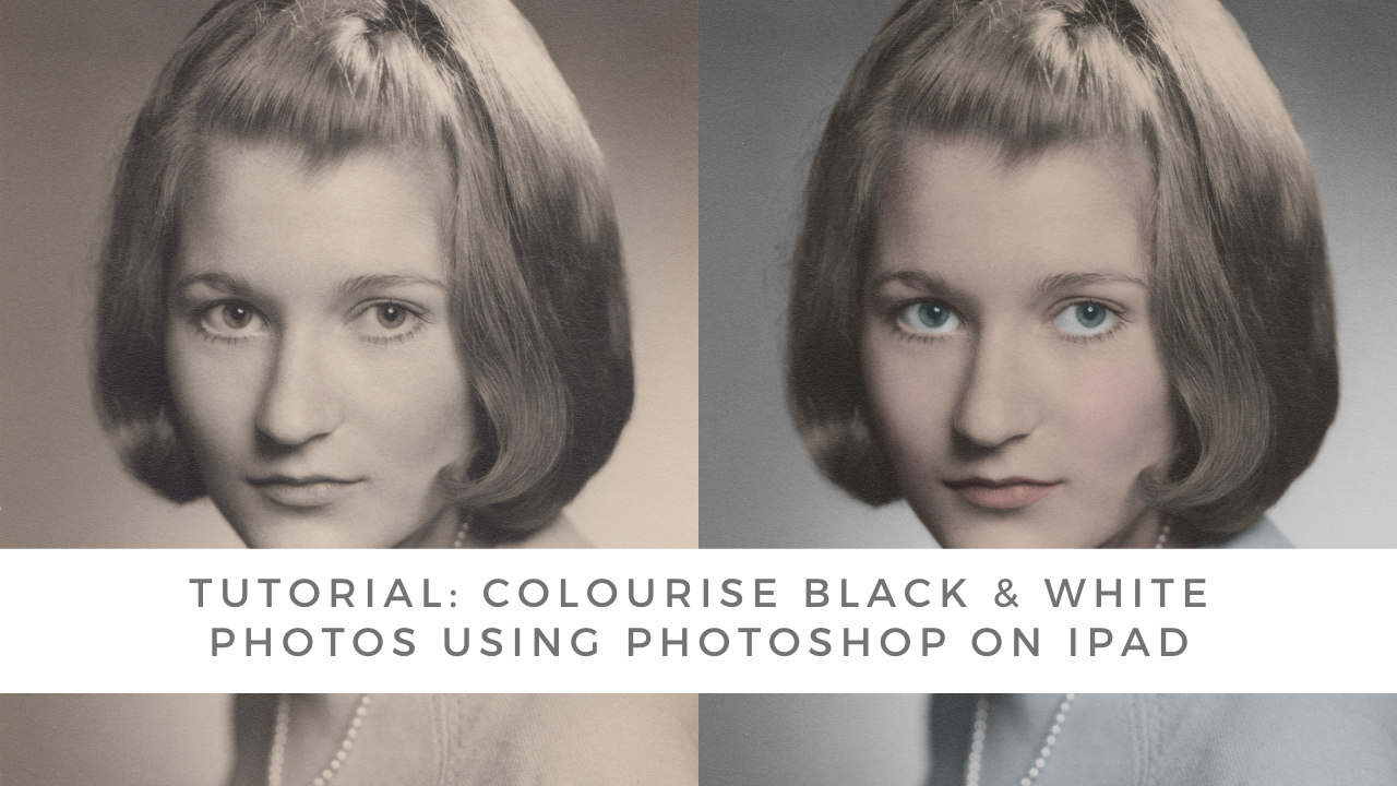 How to Colourise Black and White Photos using Adobe Photoshop on iPad ...