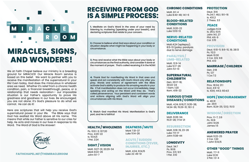 Faith Chapel — The Miracle Room