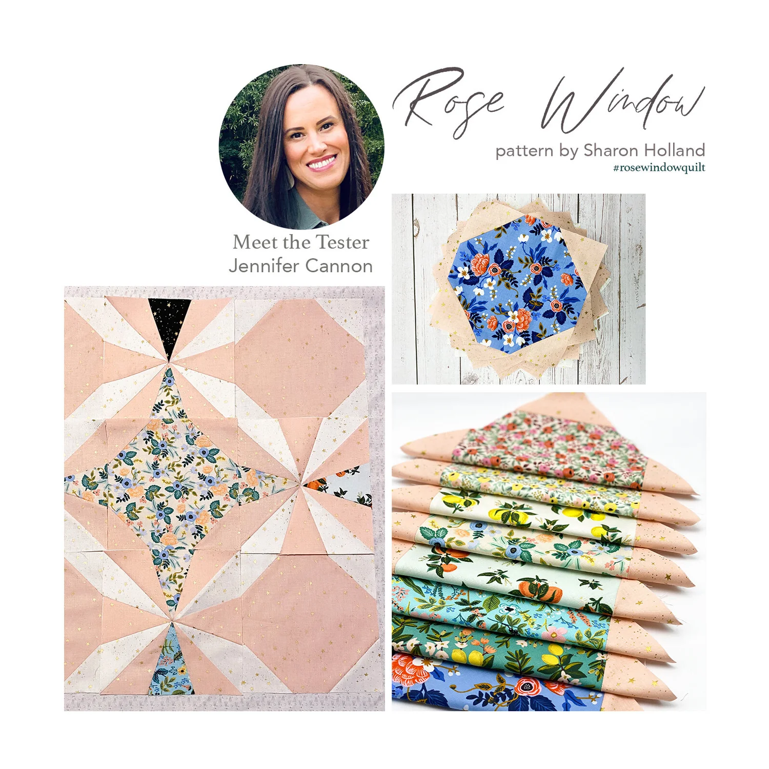 Rose Window Quilt — Sharon Holland Designs