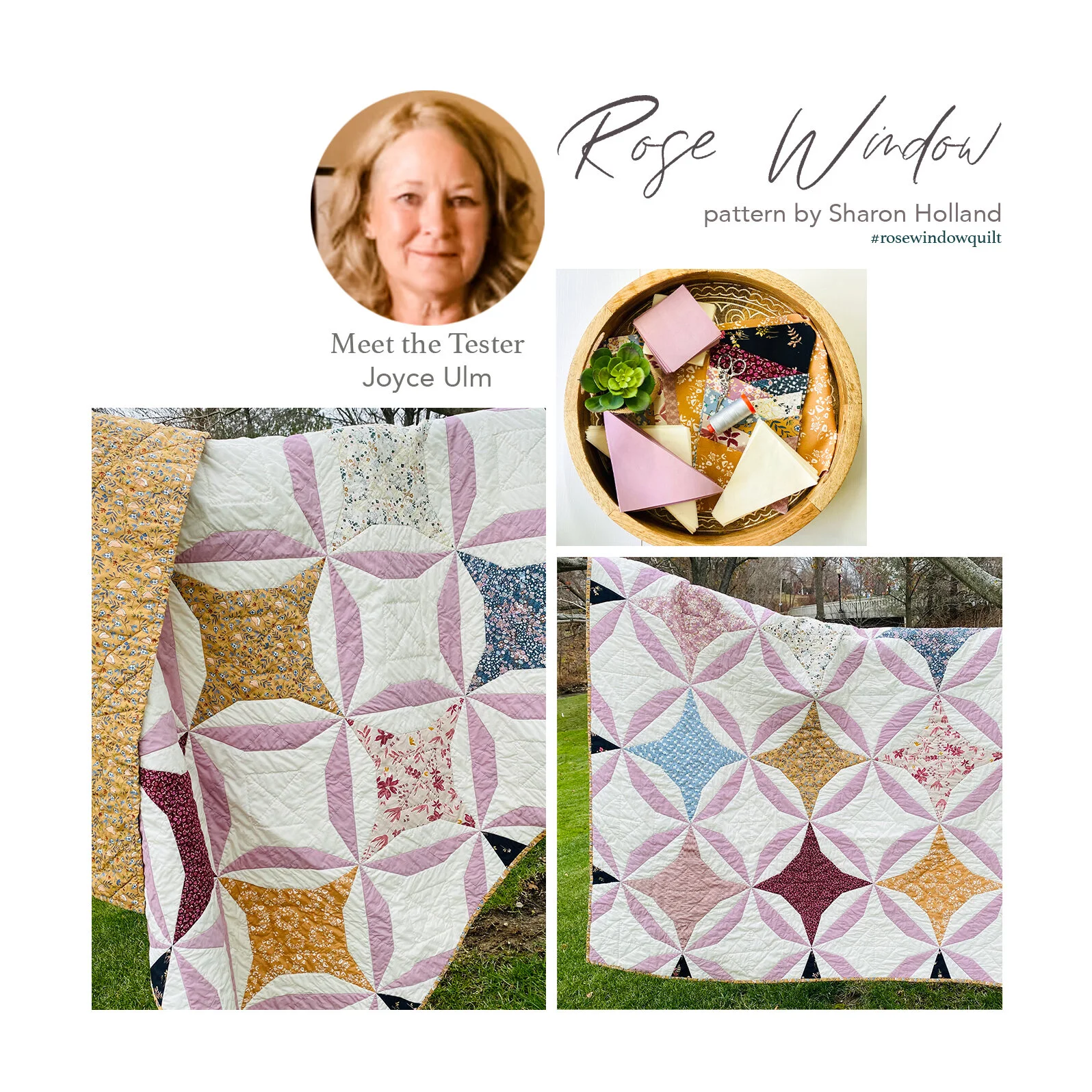 Rose Window Quilt — Sharon Holland Designs