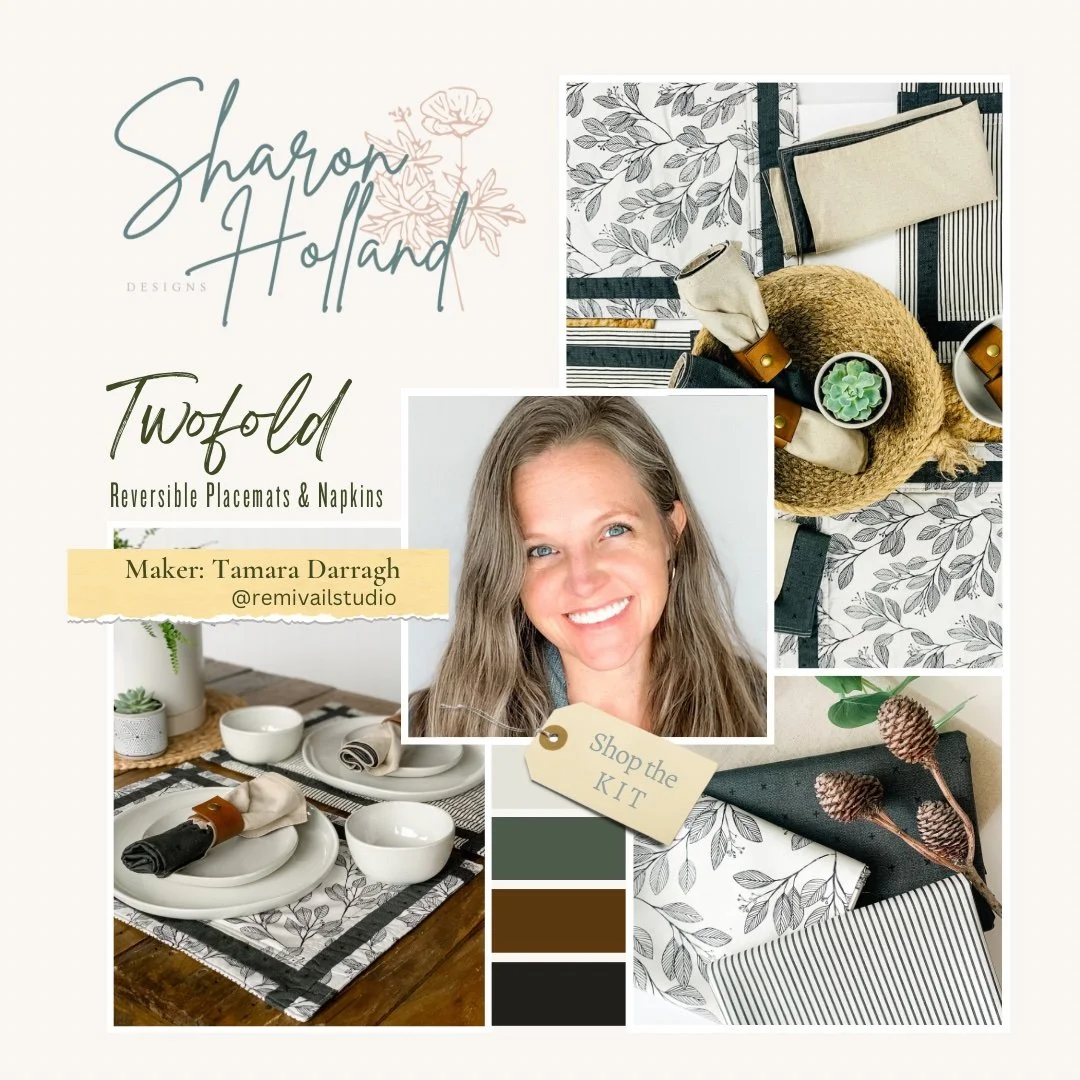 Twofold Reversible Placemats & Napkins — Sharon Holland Designs