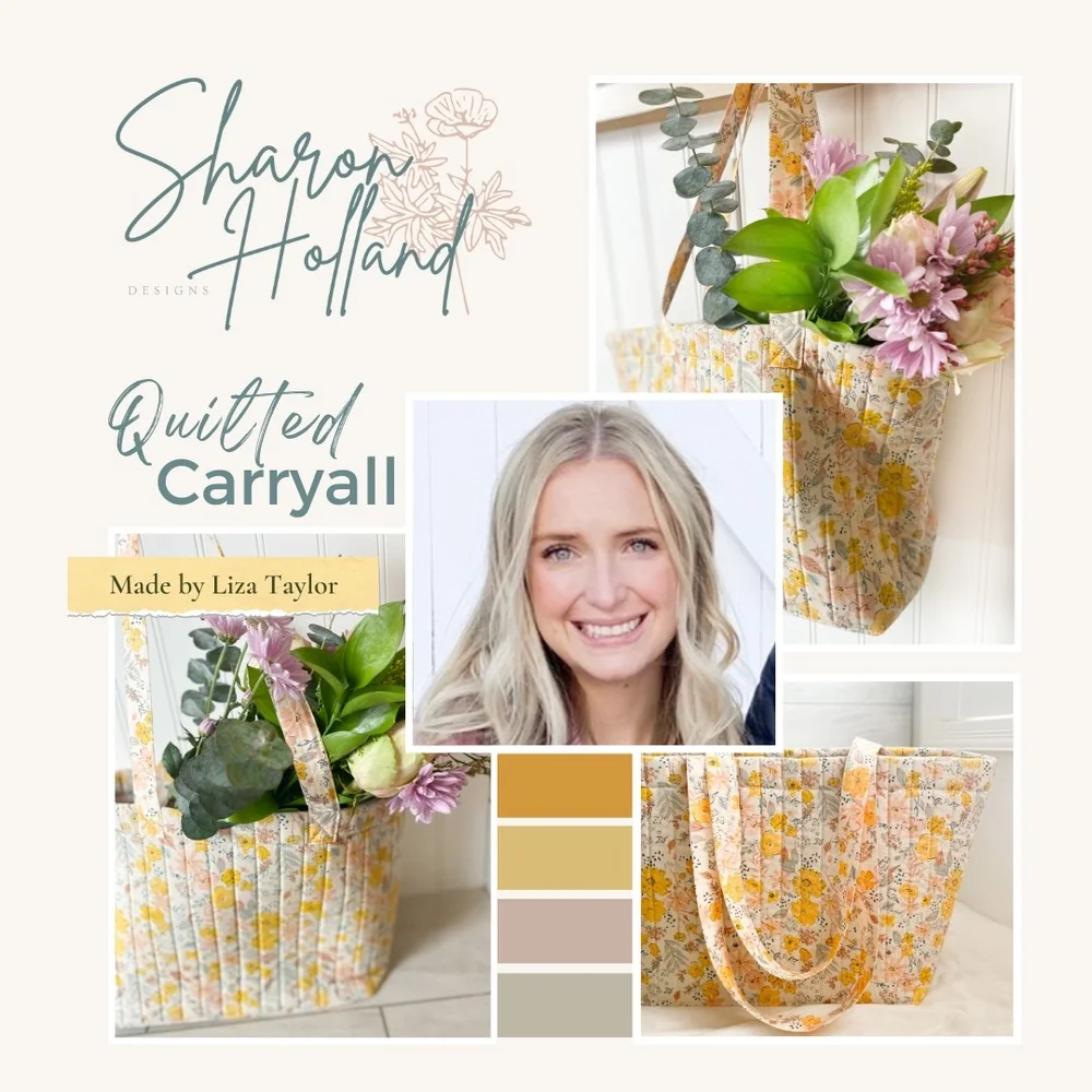 Quilted Carryall — Sharon Holland Designs