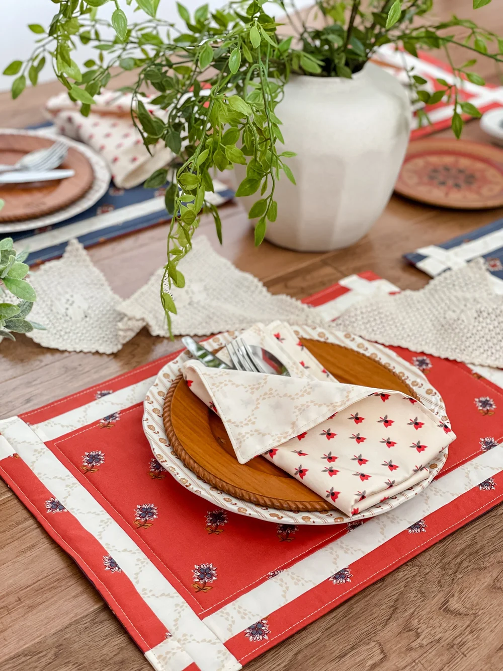 Twofold Reversible Placemats & Napkins — Sharon Holland Designs