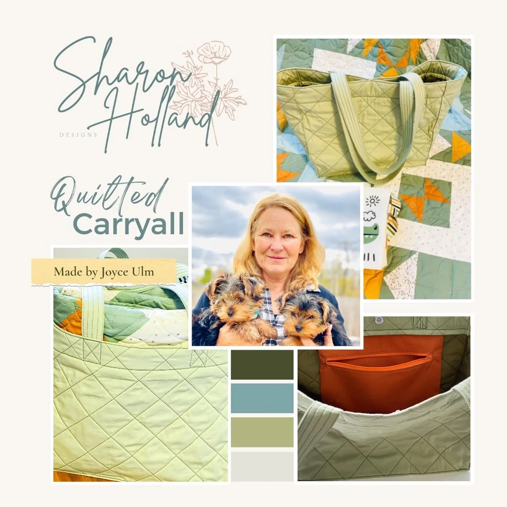 Quilted Carryall — Sharon Holland Designs