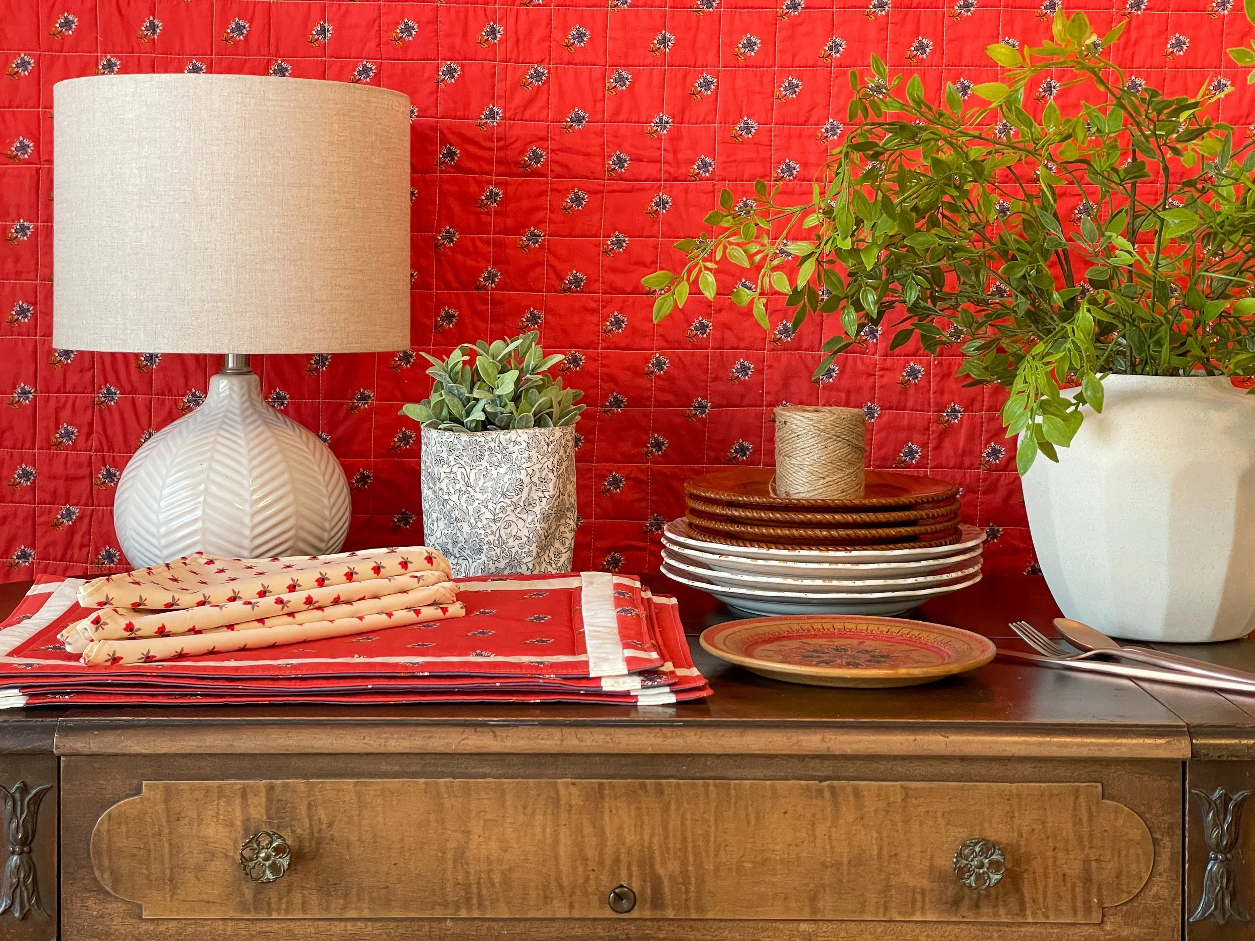 Twofold Reversible Placemats & Napkins — Sharon Holland Designs