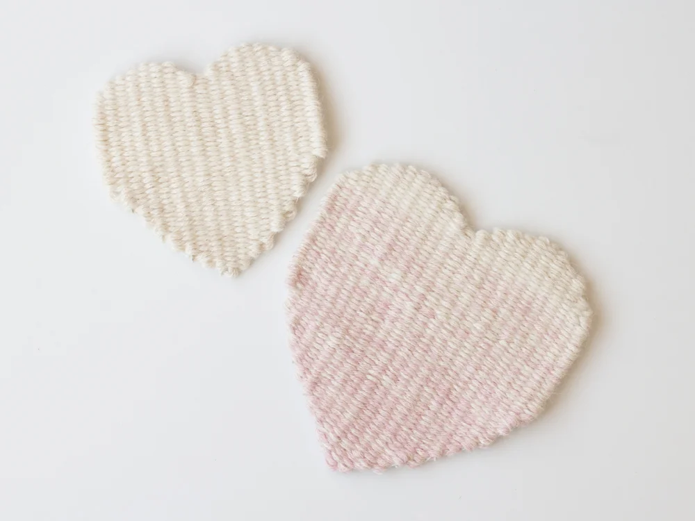 How to Weave a Heart: A Method for Shaped Weaving — Loom + Spindle