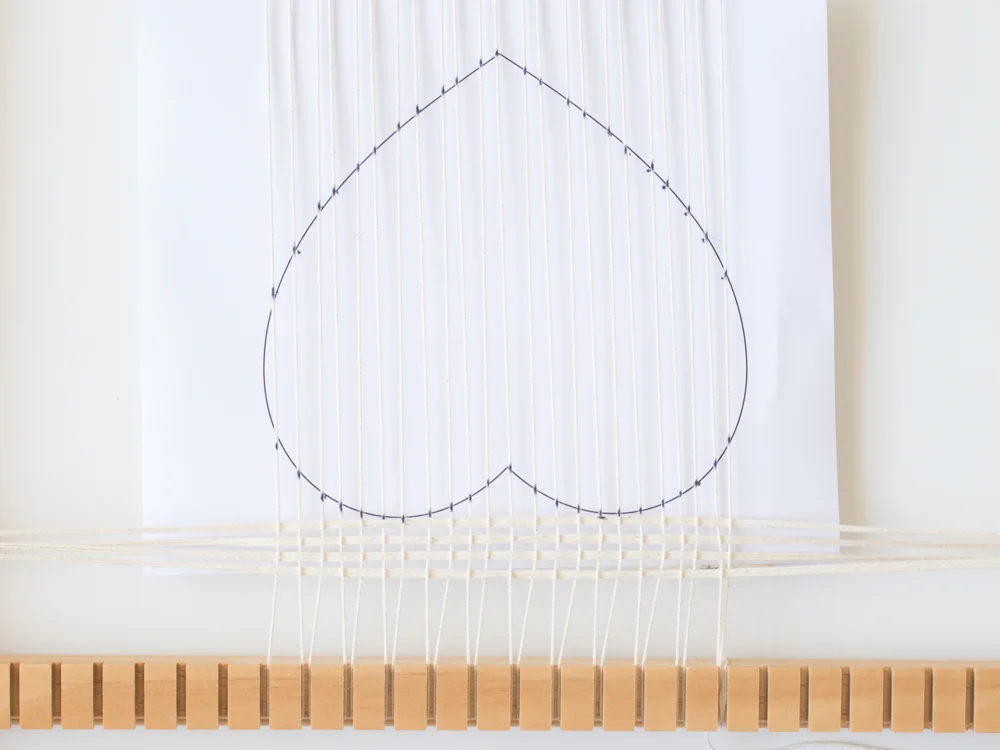 How to Weave a Heart: A Method for Shaped Weaving — Loom + Spindle