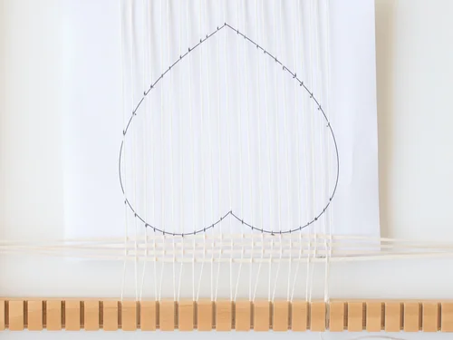 How to Weave a Heart: A Method for Shaped Weaving — Loom + Spindle