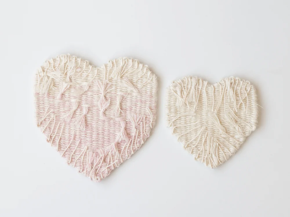 How to Weave a Heart: A Method for Shaped Weaving — Loom + Spindle