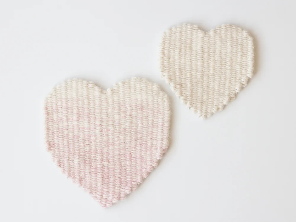 How to Weave a Heart: A Method for Shaped Weaving — Loom + Spindle