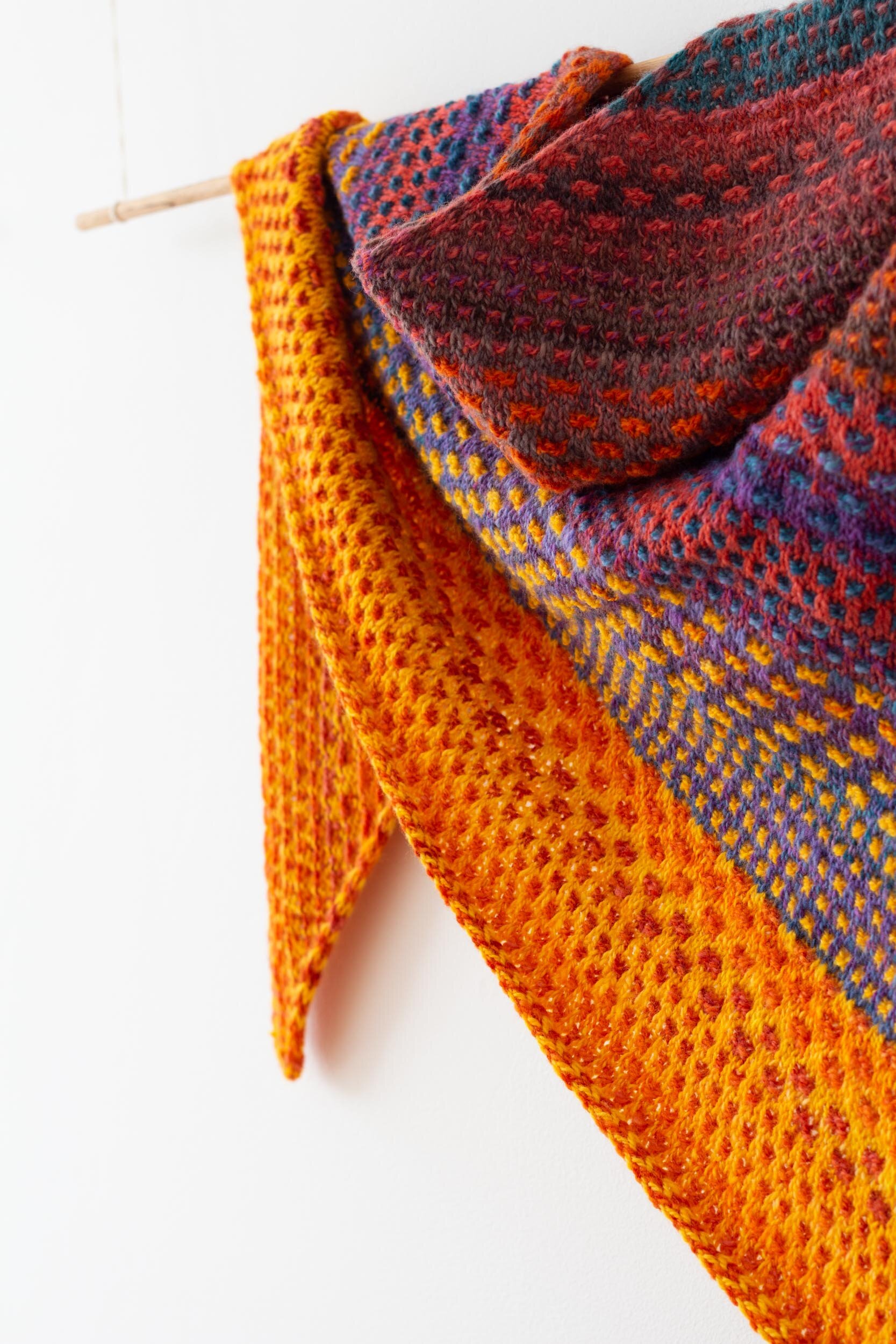 Nightshift, A Hand Spun Shawl Project — Loom + Spindle