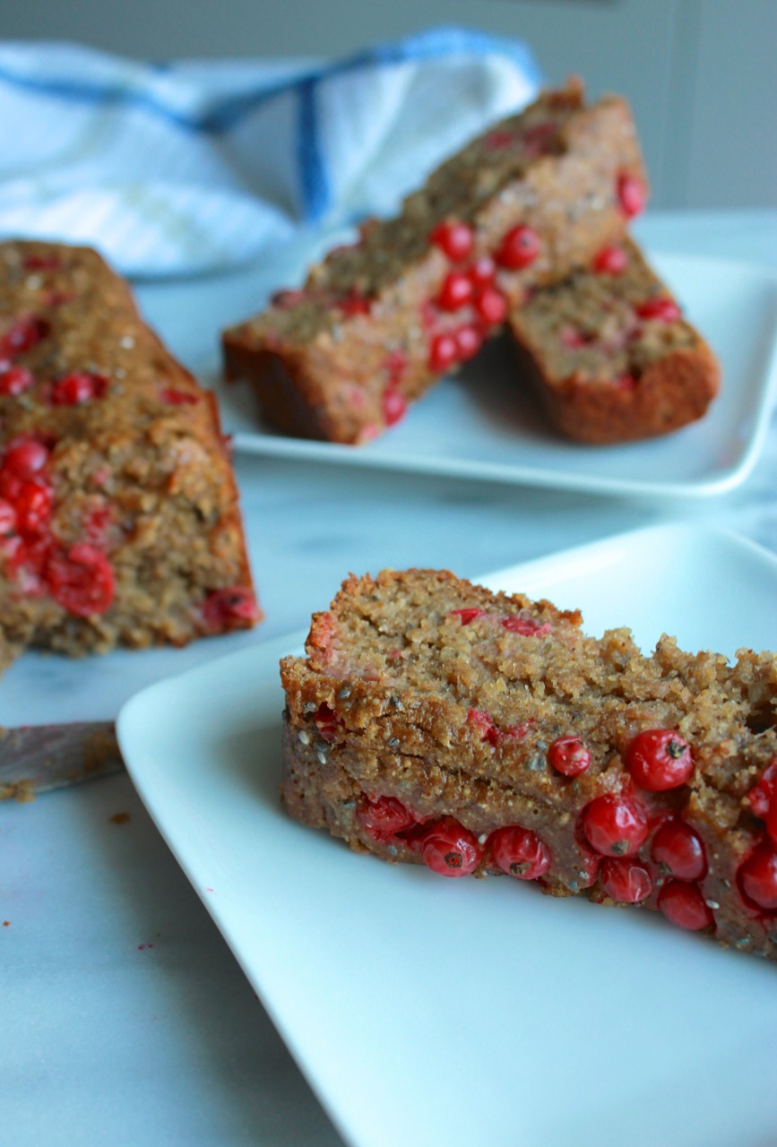 Currant Chia Almond-Butter Banana Bread — living minnaly
