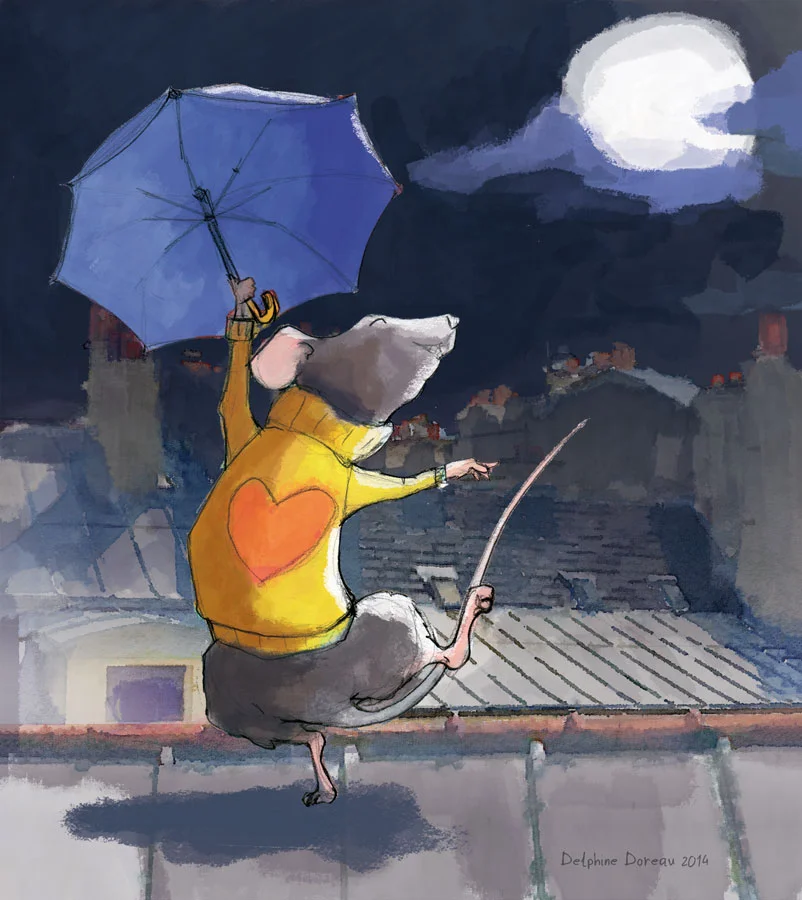 Le petit rat — Le Lapin dans la Lune