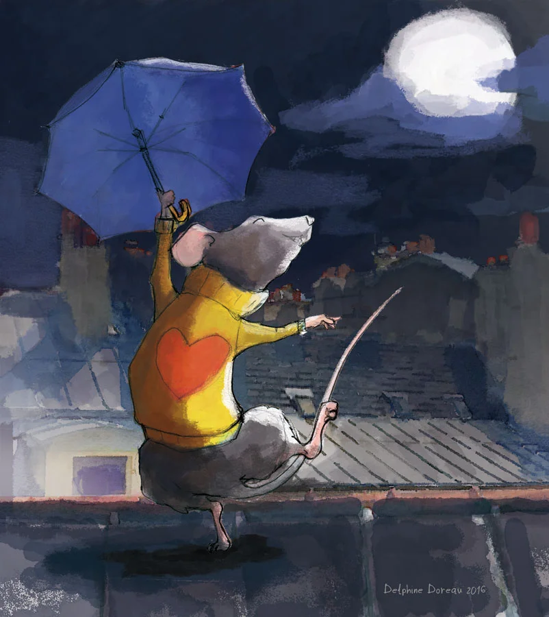 Le petit rat — Le Lapin dans la Lune