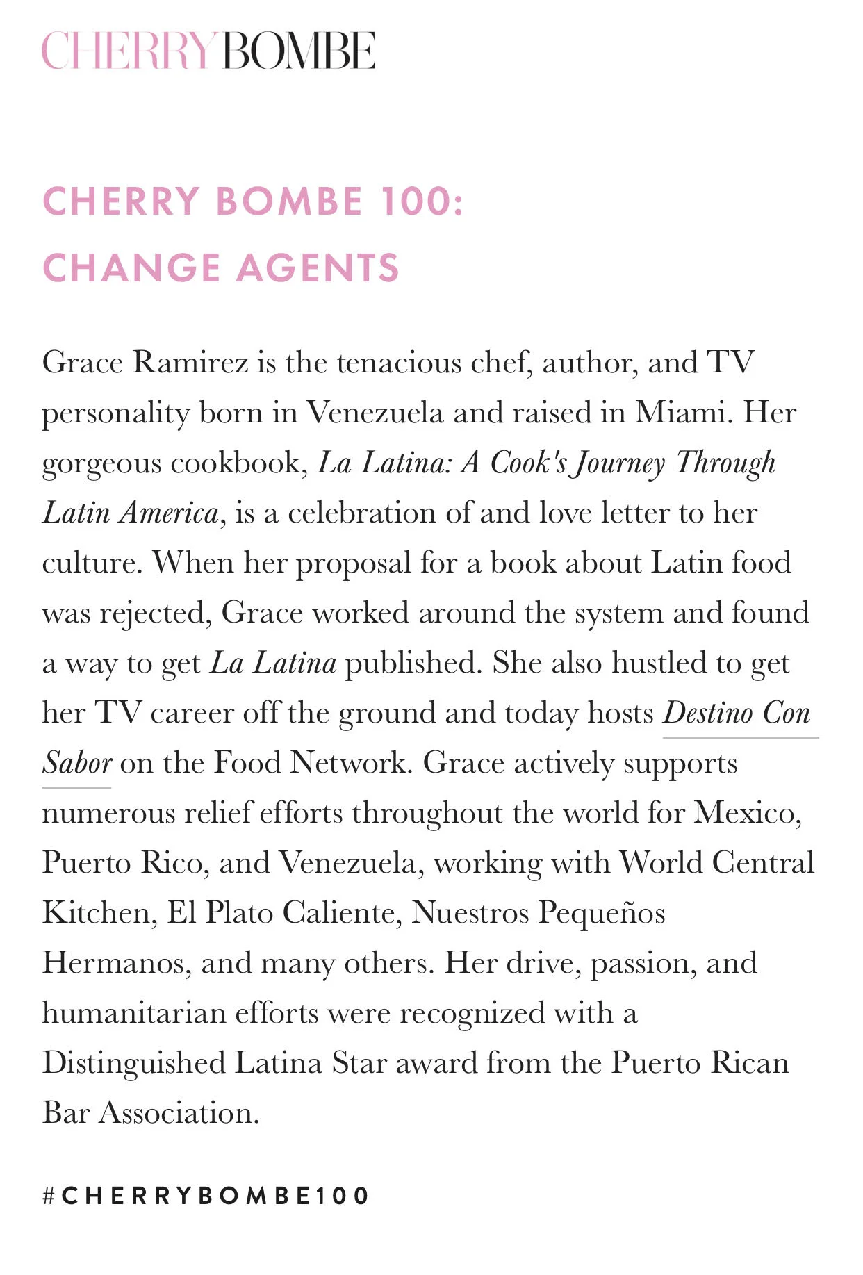 Press — Chef Grace Ramirez