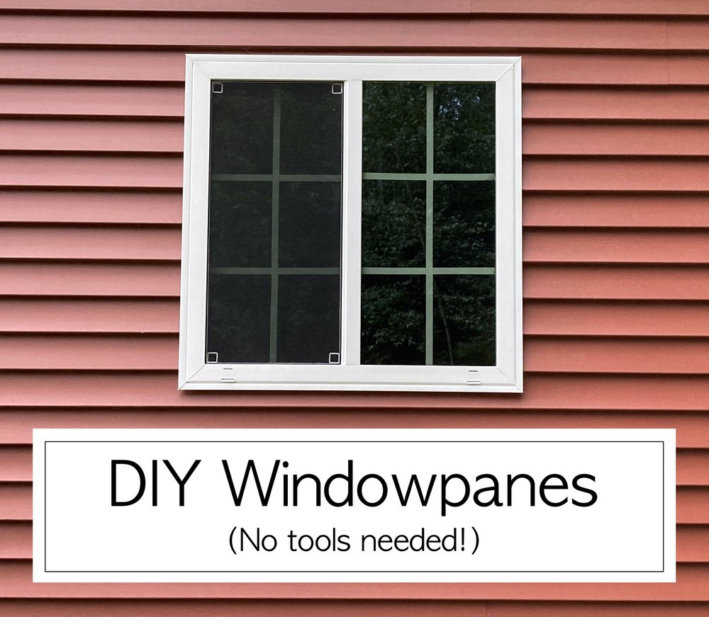 Easy and Cheap DIY Windowpanes - No Tools Needed! —New England ...