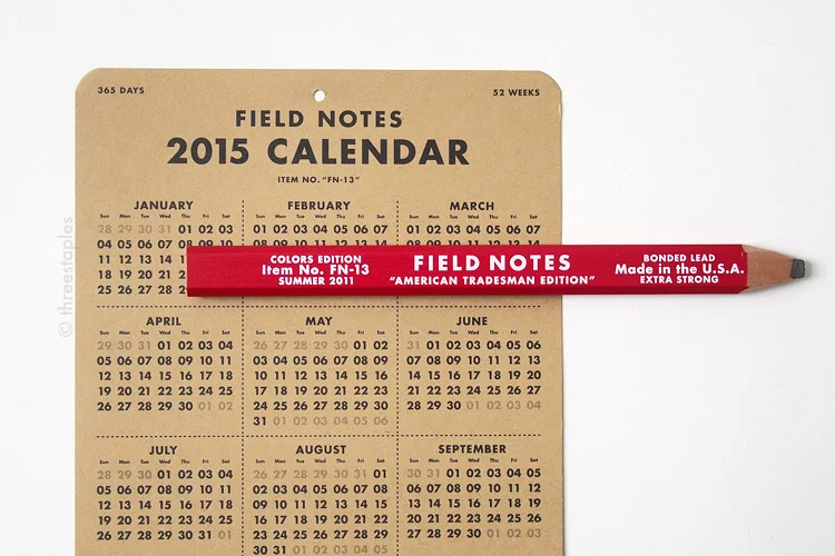 Field Notes: Item Numbers — Three Staples