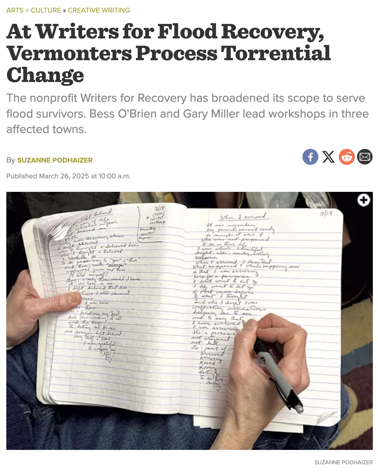 Read Our Work — Writers for Recovery