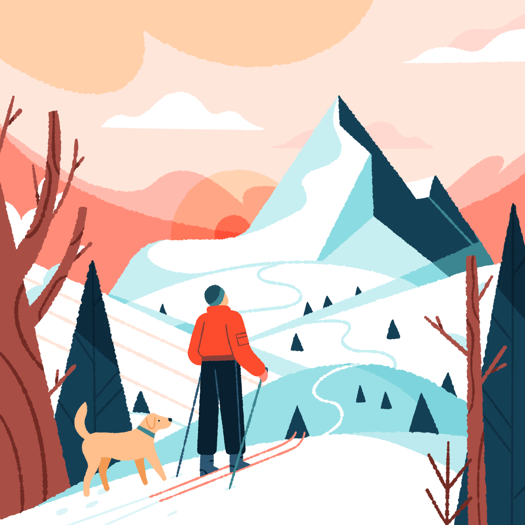 Winter Animation Collab with Ben Marriott — Megan Pelto Illustration