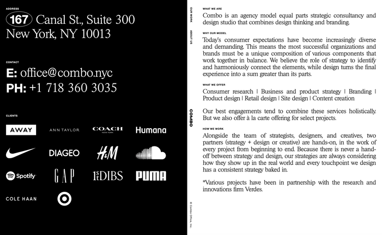 Combo — Internet Gems: Website Inspiration — ilovecreatives