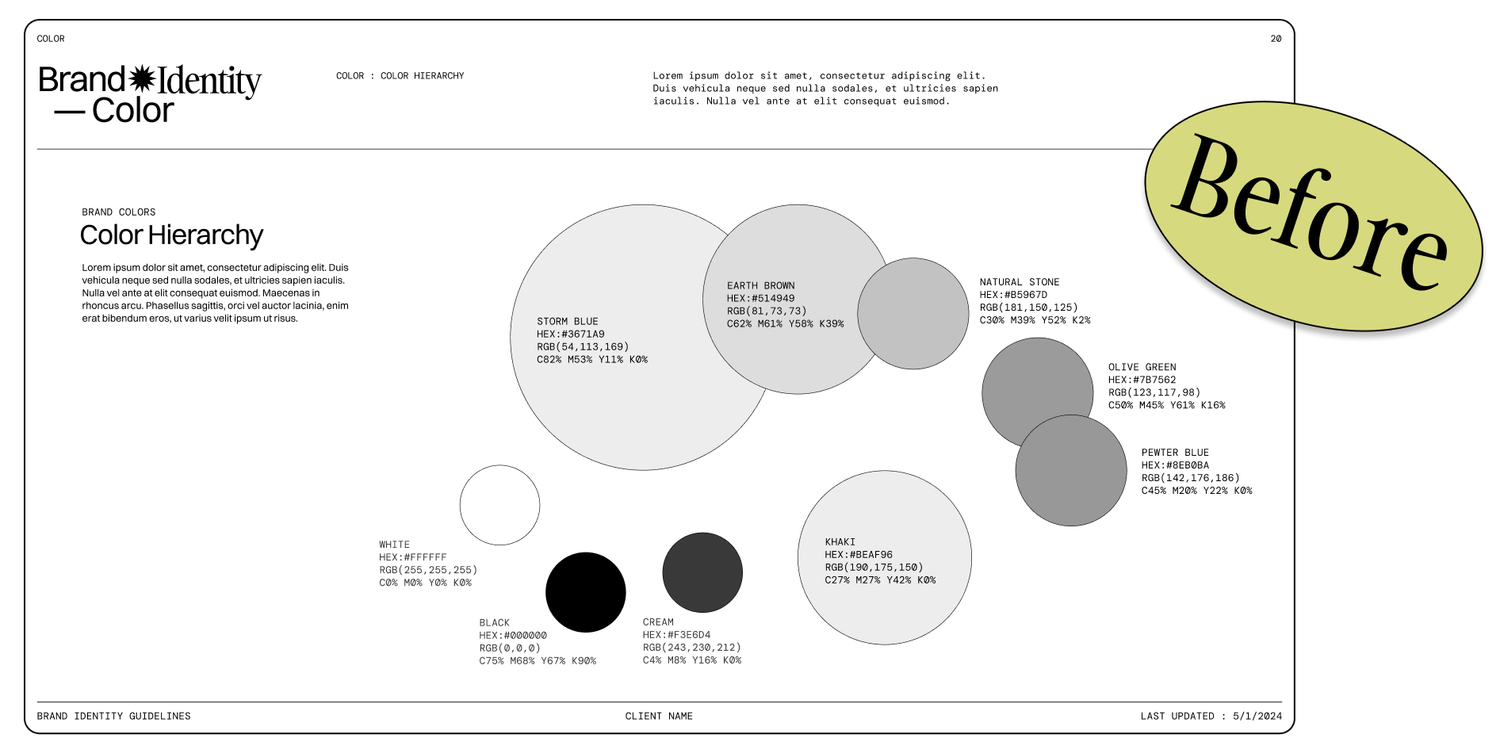 Brand Identity Guidelines Template — ilovecreatives