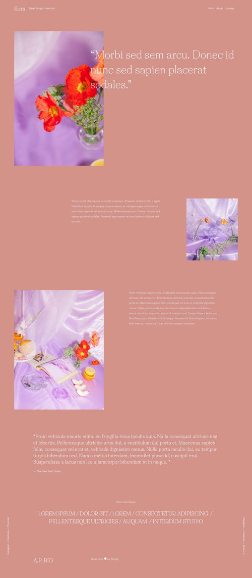 Flora | Squarespace Website Template for Portfolios — ilovecreatives