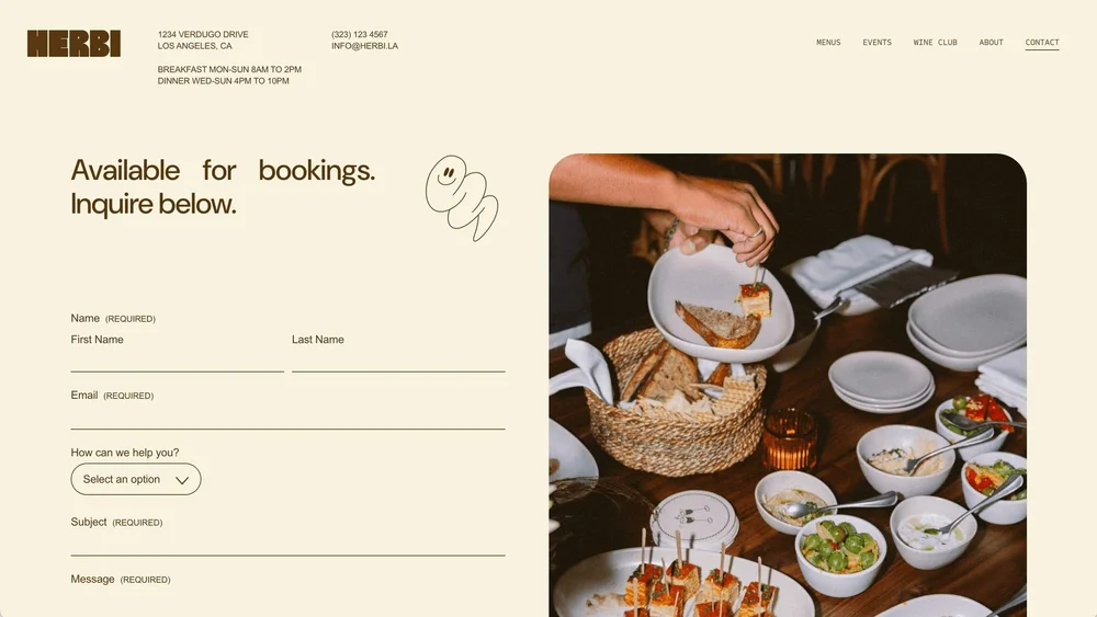 Restaurant Squarespace Template — ilovecreatives