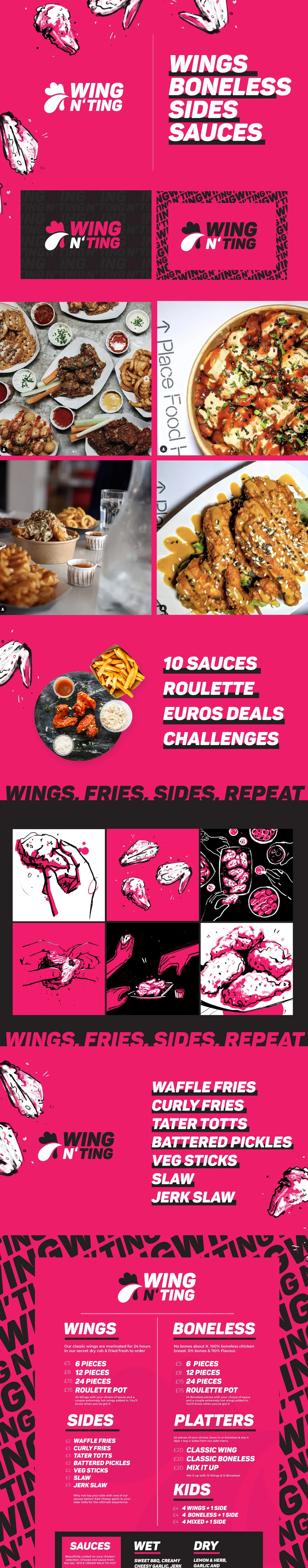 Wing N' Ting - Brand Identity - Website Design - Logo & Website Design ...