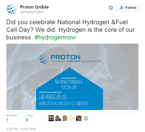 Social Media Commemorates National Hydrogen & Fuel Cell Day — Fuel Cell ...