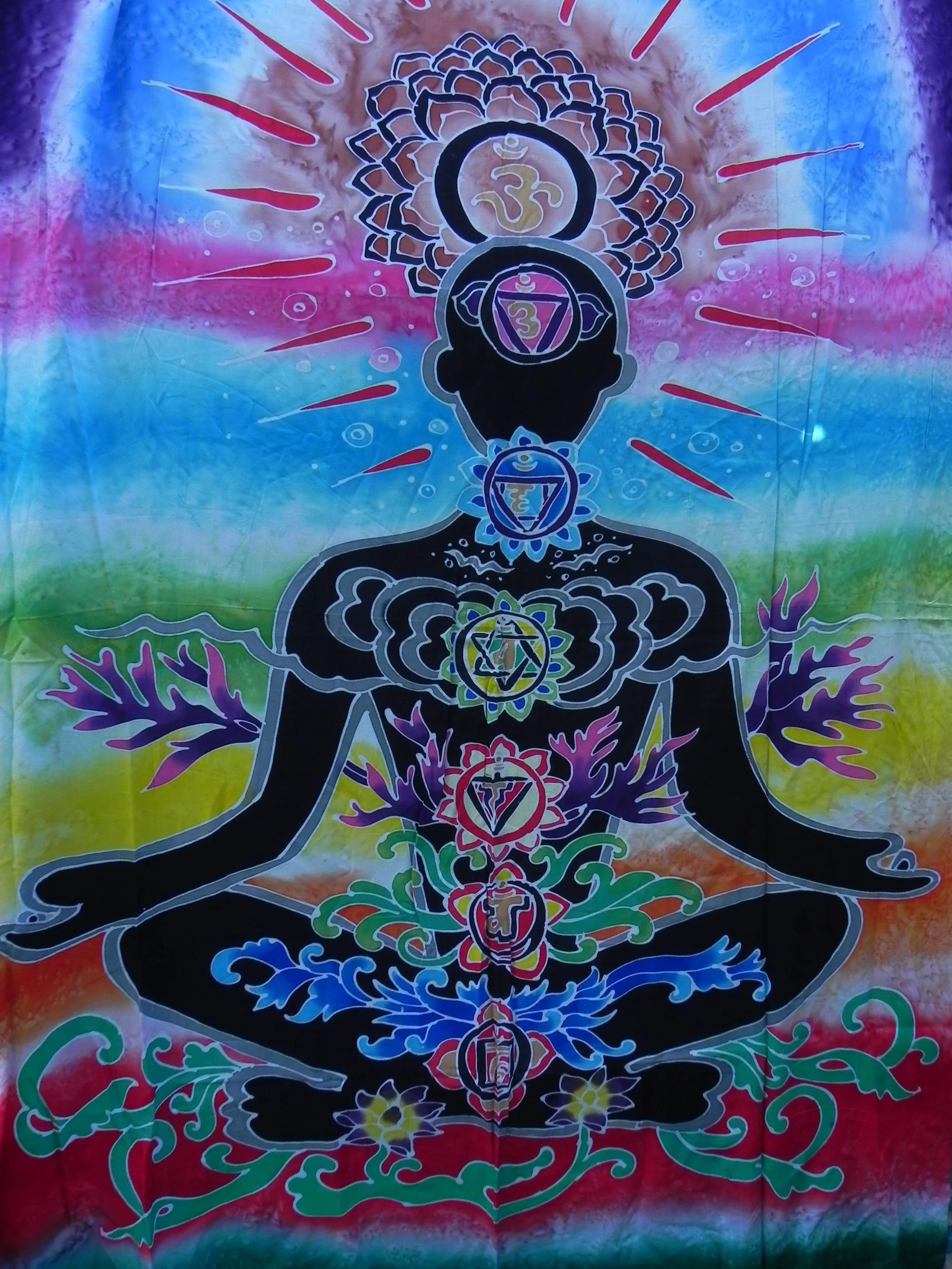 Chakra Alignment Hand Painted Sarong — Casual Movements