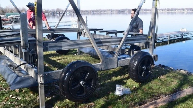 Wheel Kits for your Boat Lift — Boat Lift Installation and Removal ...
