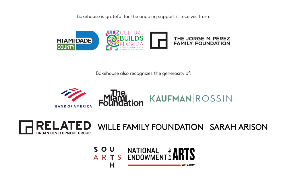 Our Supporters — Bakehouse Art Complex