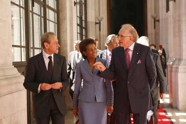 The couple — Michaëlle Jean
