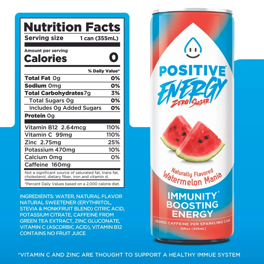 Positive Energy Drink Logo