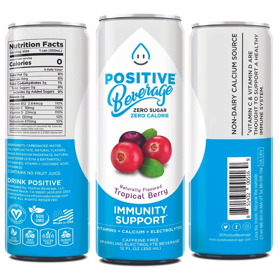Positive Beverage Tropical Berry-Positive Beverage