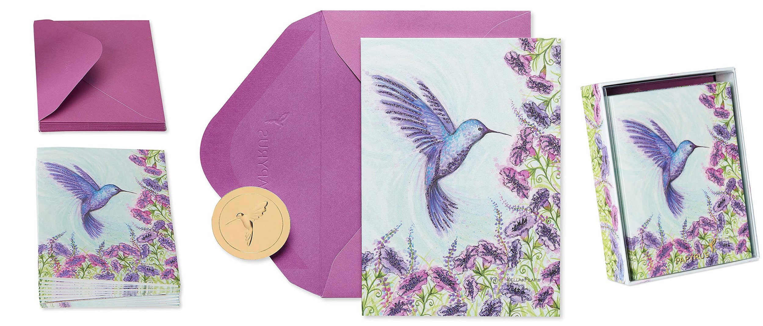 Papyrus: hummingbird notecards — Bella Pilar