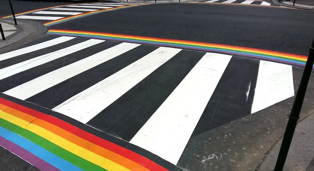 RAINBOW CROSSWALKS PROJECT PARIS PRIDE — the gay locals