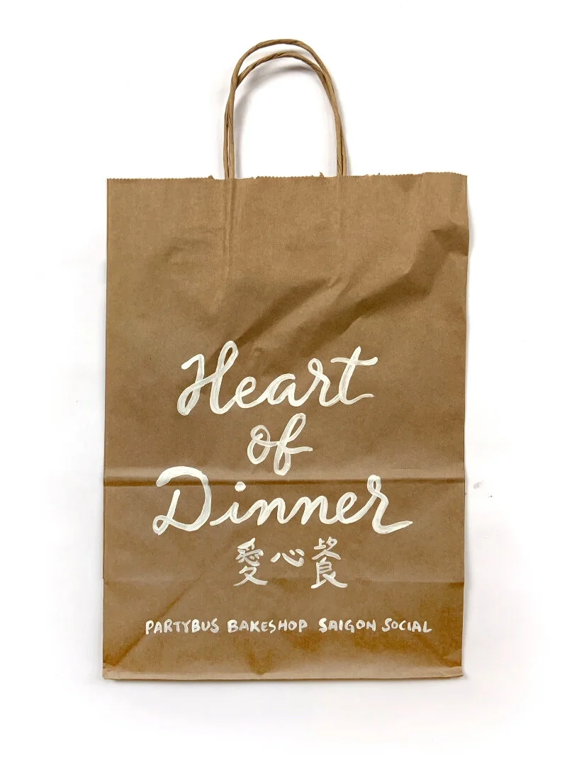 Heart of Dinner Painted Paper Bags (II) :: You + Nah :: DIY Crafts Design