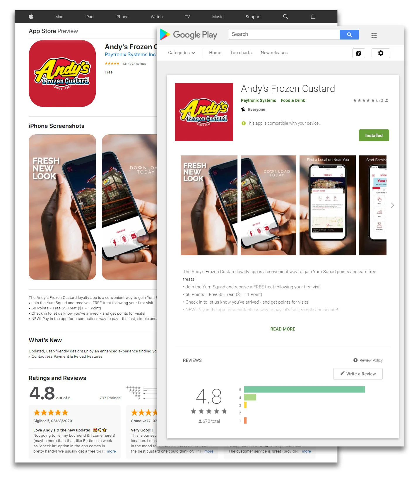 Download the App | Andy's Frozen Custard