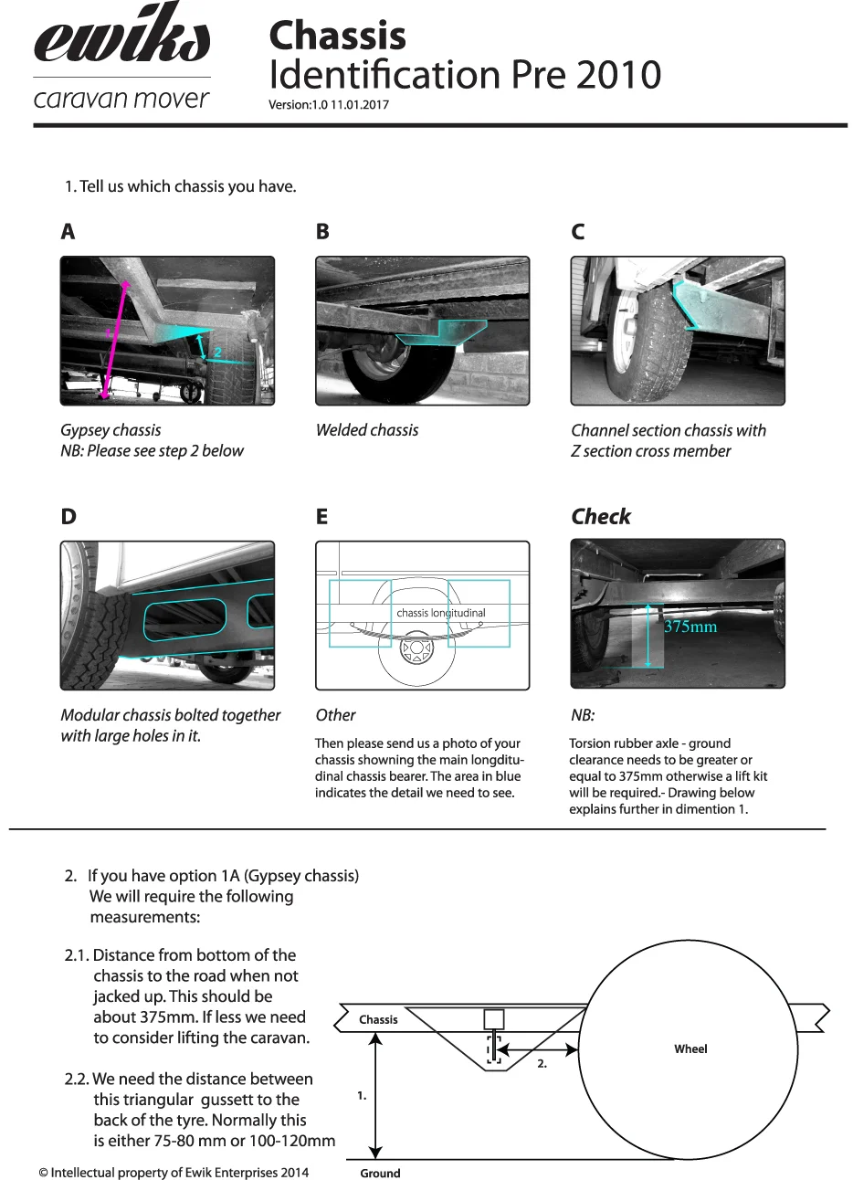 Chassis Identification — Caravan Mover