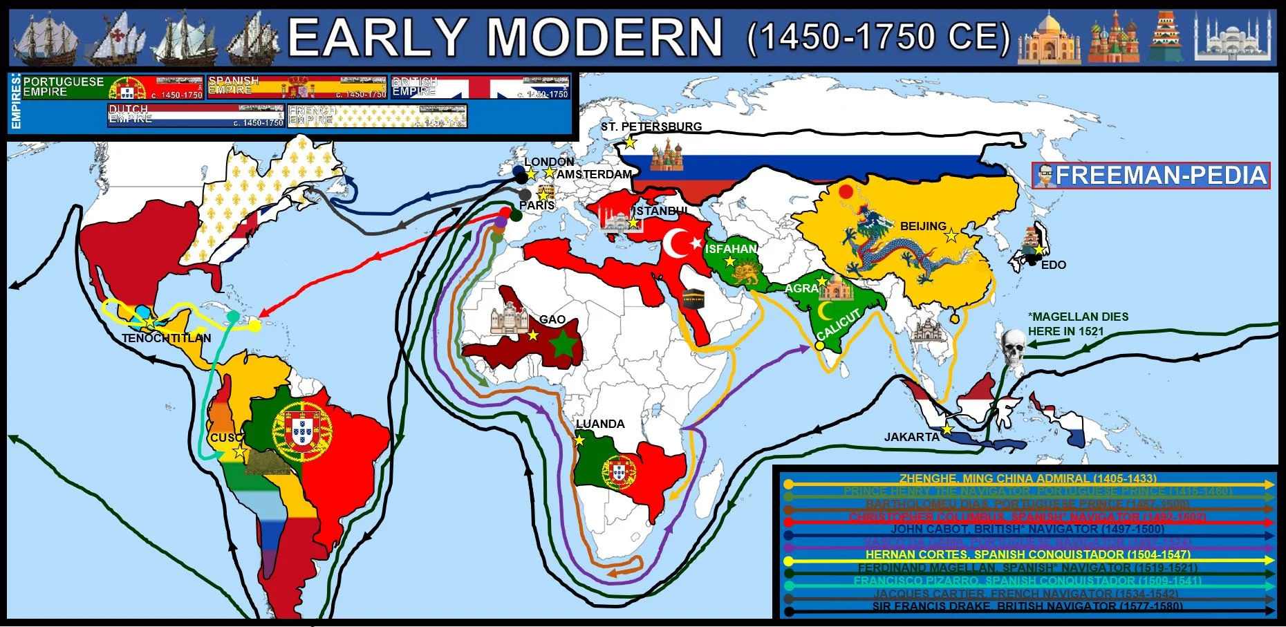 1450 1750 World Map
