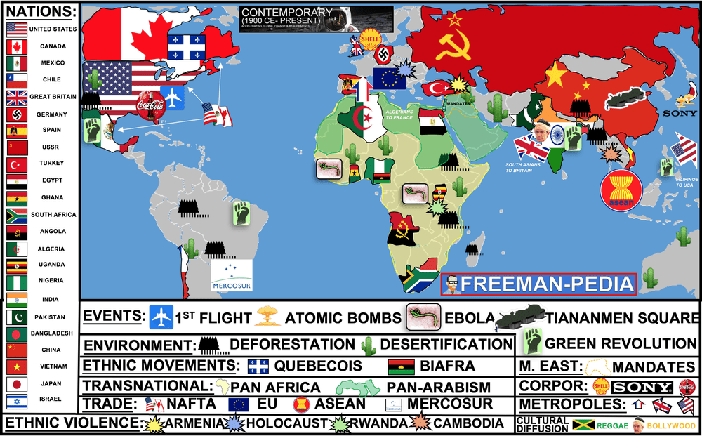 CONTEMPORARY PERIOD (1900-PRESENT) — Freemanpedia