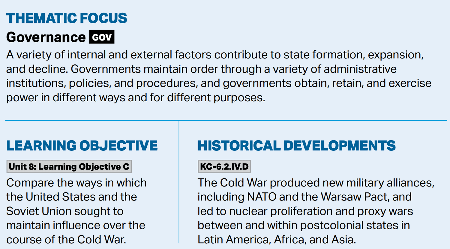 8.3 COLD WAR EFFECTS — Freemanpedia