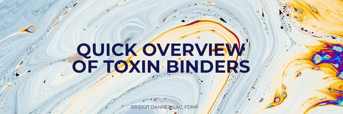 Quick Overview of Toxin Binders — Bridgit Danner, Holistic Detox Coach