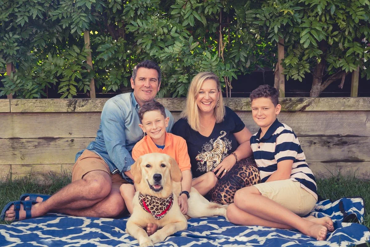 Family & dog photographer Auckland — Yellow Lab Pet Photographer
