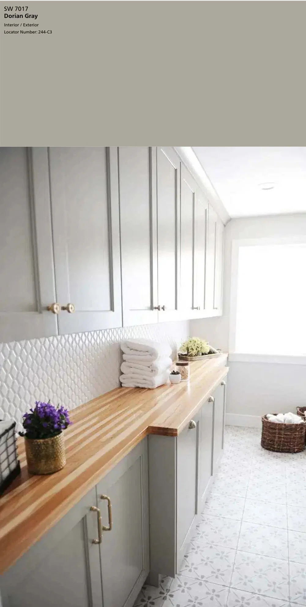 Sherwin Williams Mindful Gray Kitchen Cabinets