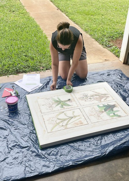 How to Make Textured Wall Art with Spackle — Tag & Tibby Design