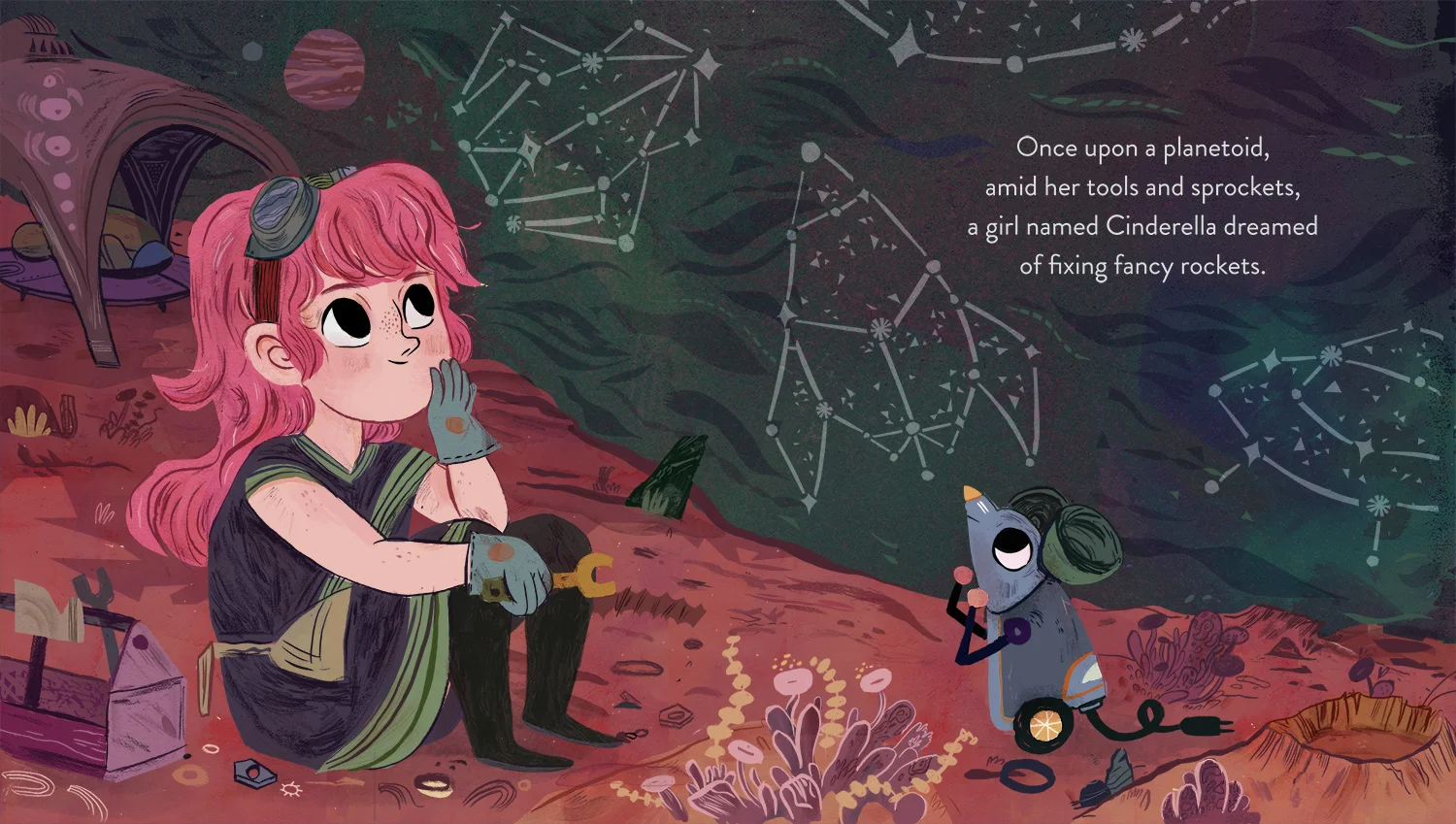 Interstellar Cinderella Picture Book — Meg Hunt-- Illustrations with ...